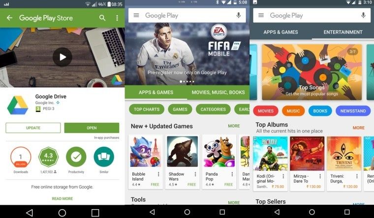 Google prueba una nueva interfaz para la Play Store - islaBit