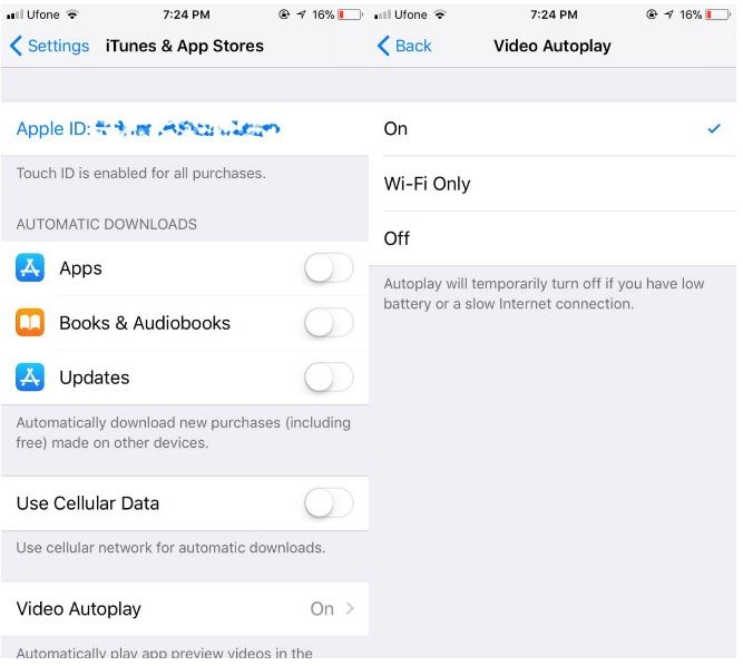 App Store iOS 11; desactiva la reproducción automática de vídeos - islaBit