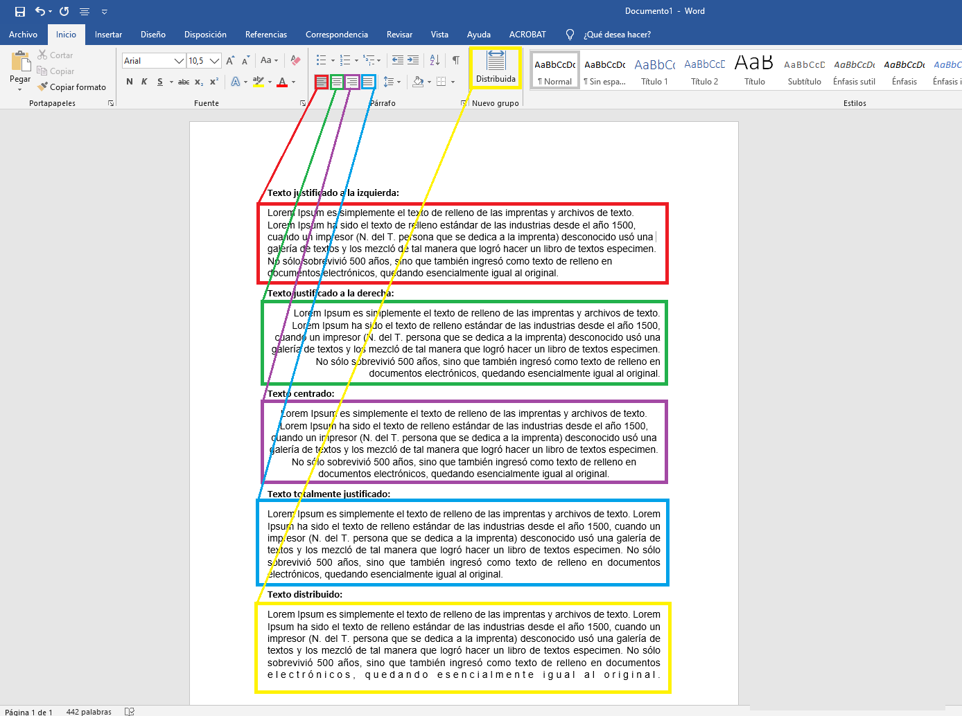 Cómo alinear y justificar un texto en Word - islaBit