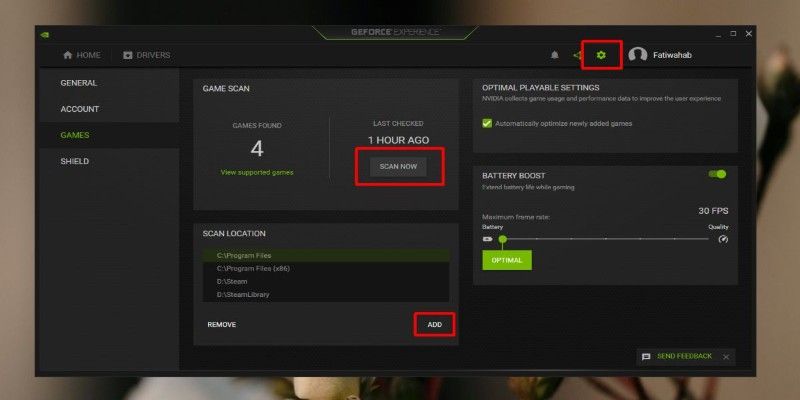 Agrega juegos a GeForce Experience en Windows 10 - islaBit