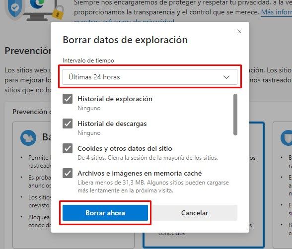 Cómo eliminar las cookies y el historial Microsoft Edge - islaBit