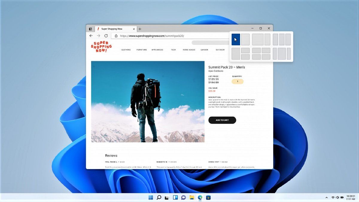 Cómo usar diseños de Snap Layouts en Windows 11 - islaBit