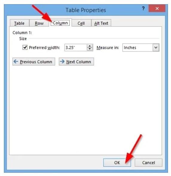 Mostrar y modificar propiedades de una tabla en Word - islaBit