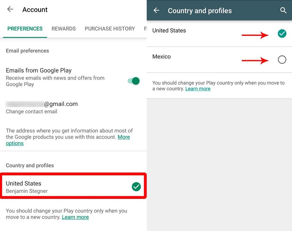 ¿Cómo cambiar de país o región en Play Store? - islaBit