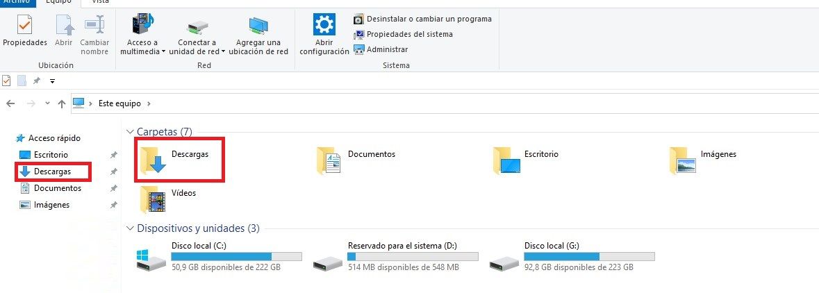 Cómo encontrar la carpeta de Descargas en Windows - islaBit