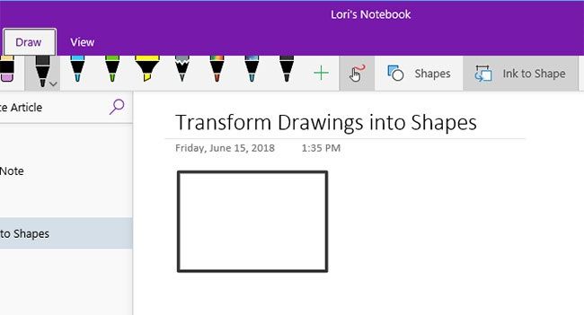 ¿Cómo crear formas en OneNote usando la función Ink to Shape? - islaBit